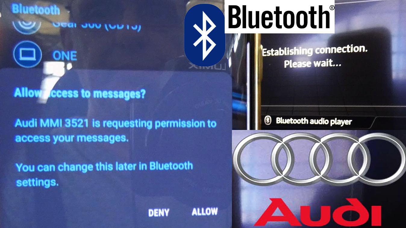 How To Bluetooth Pairing phone AUDI Setup with A3 A4 A5 S4 Video