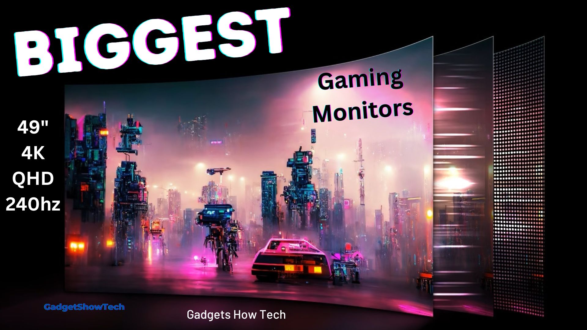 The Biggest Gaming Monitors Offer Immersive 4K QHD 240Hz Refresh Rate ...